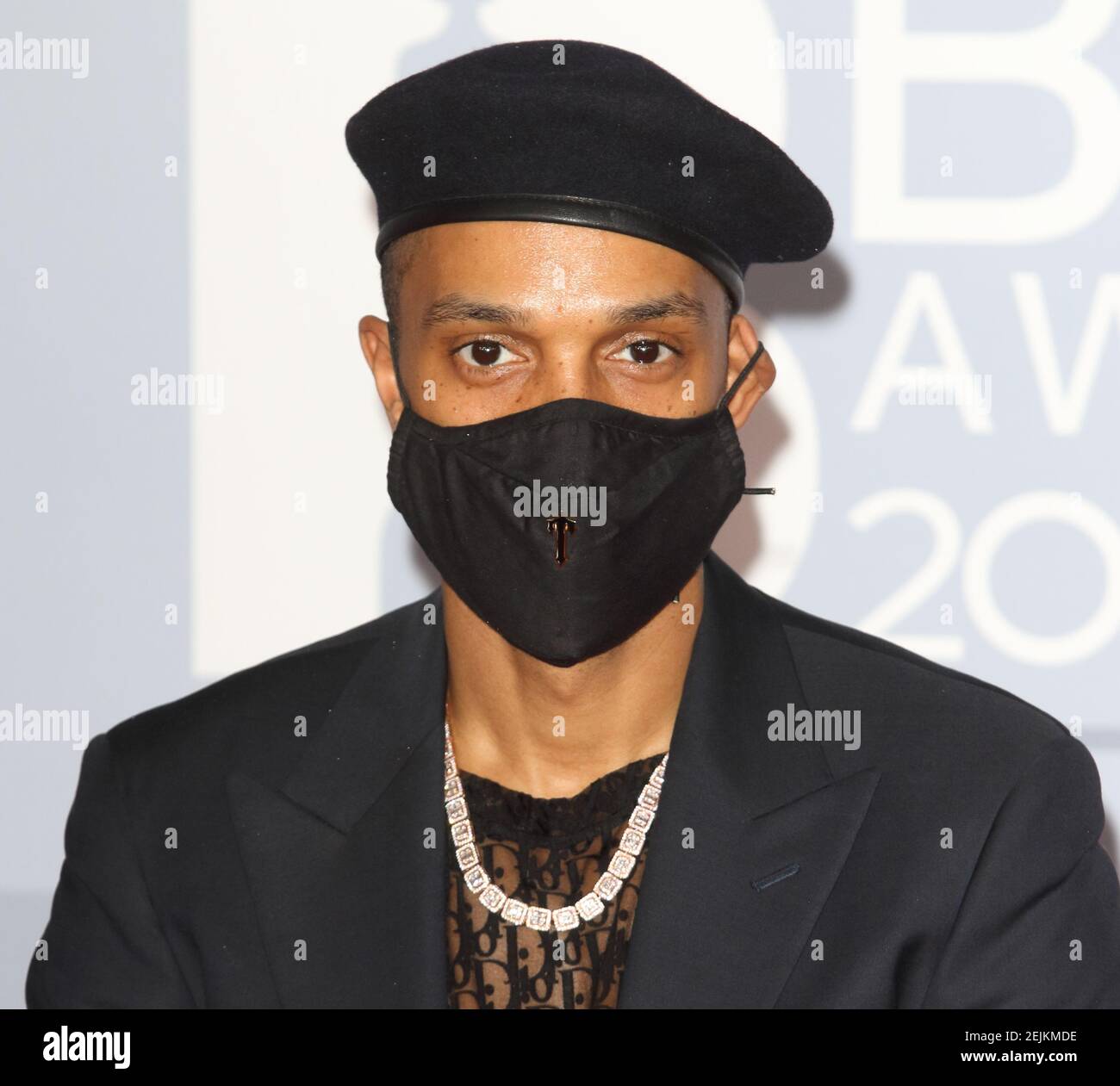Lee Trapstar attends the 40th Brit Awards Red Carpet arrivals at The O2 ...