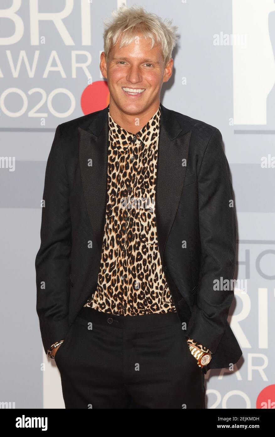 Jamie Laing attends the 40th Brit Awards Red Carpet arrivals at The O2 ...