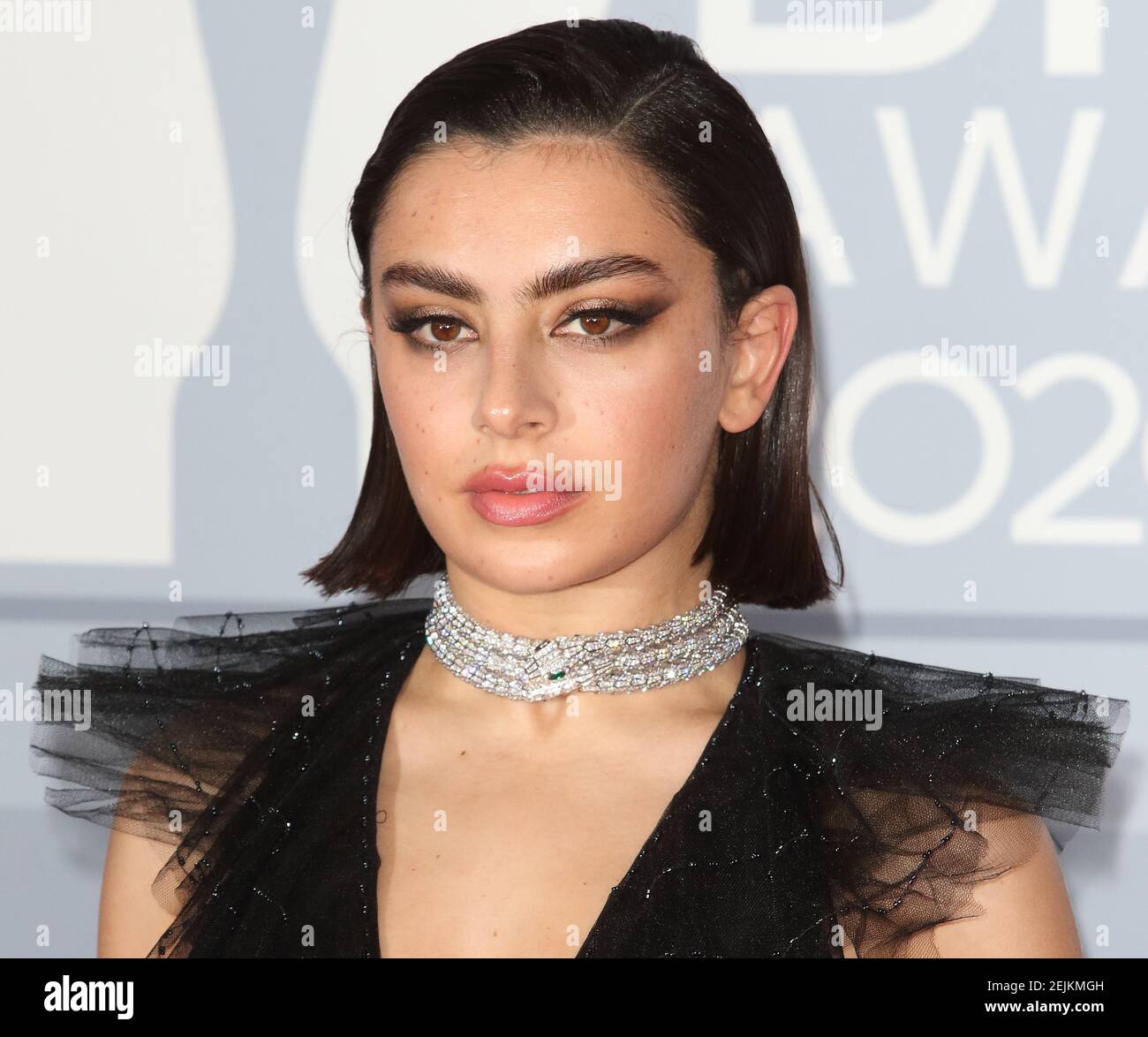Charli XCX attends the 40th Brit Awards Red Carpet arrivals at The O2 Arena in London. (Photo by ...