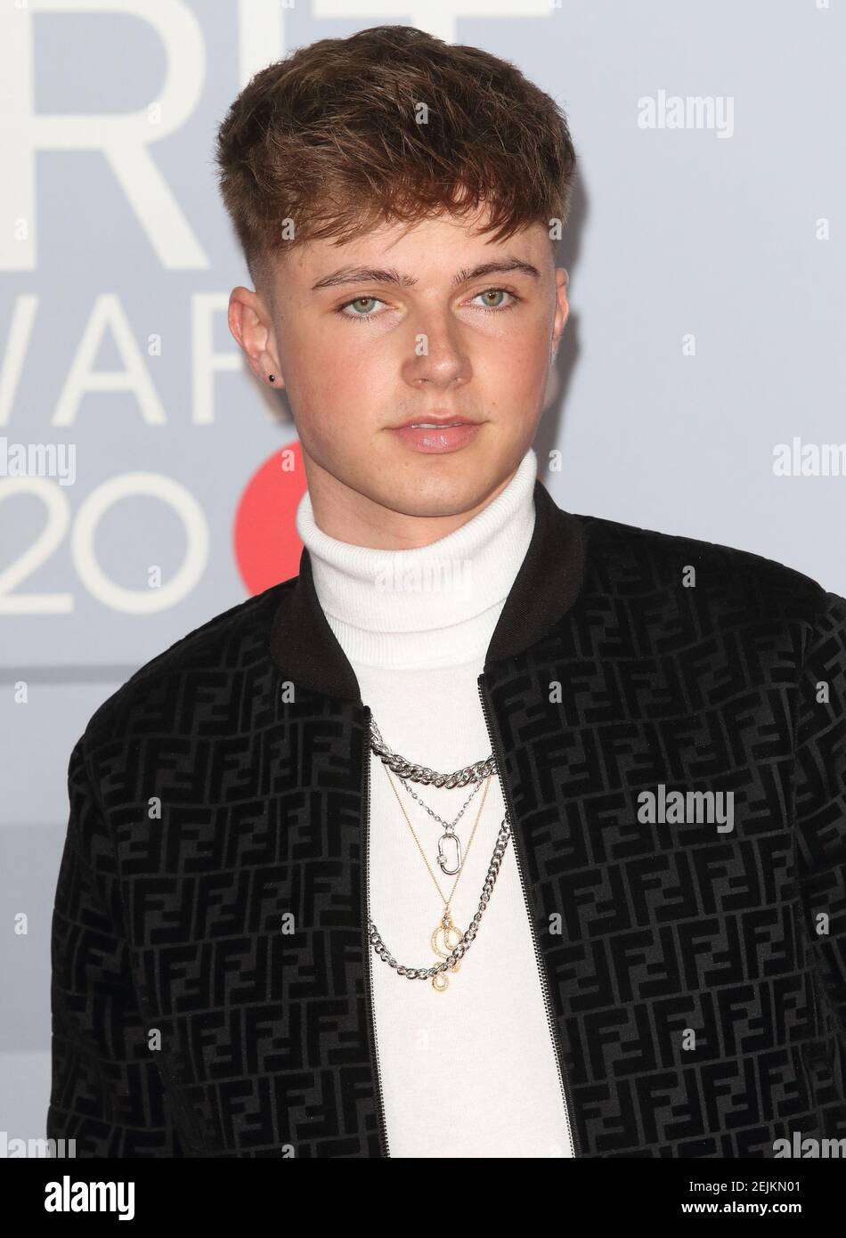 HRVY attends the 40th Brit Awards Red Carpet arrivals at The O2 Arena ...