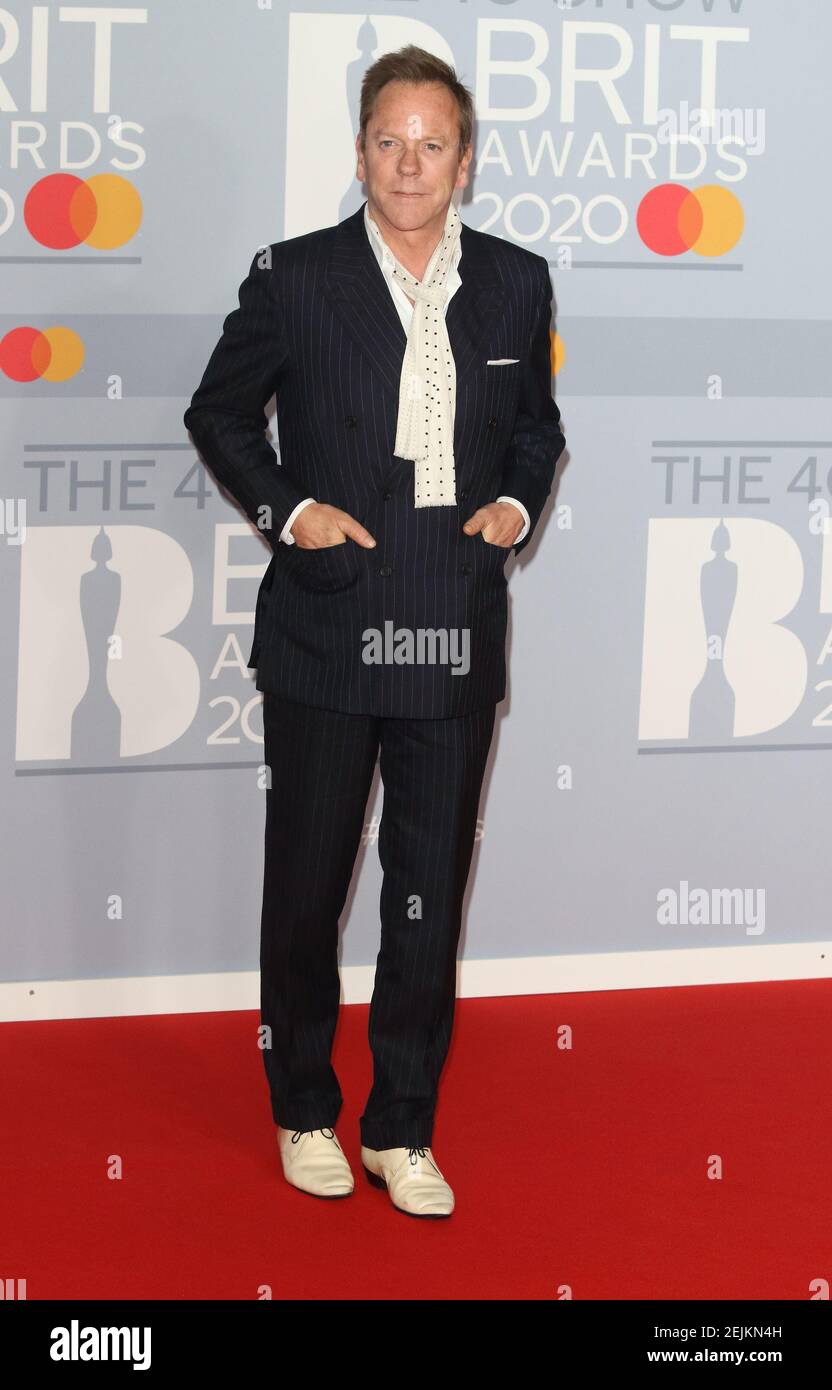 Kiefer Sutherland attends the 40th Brit Awards Red Carpet arrivals at ...