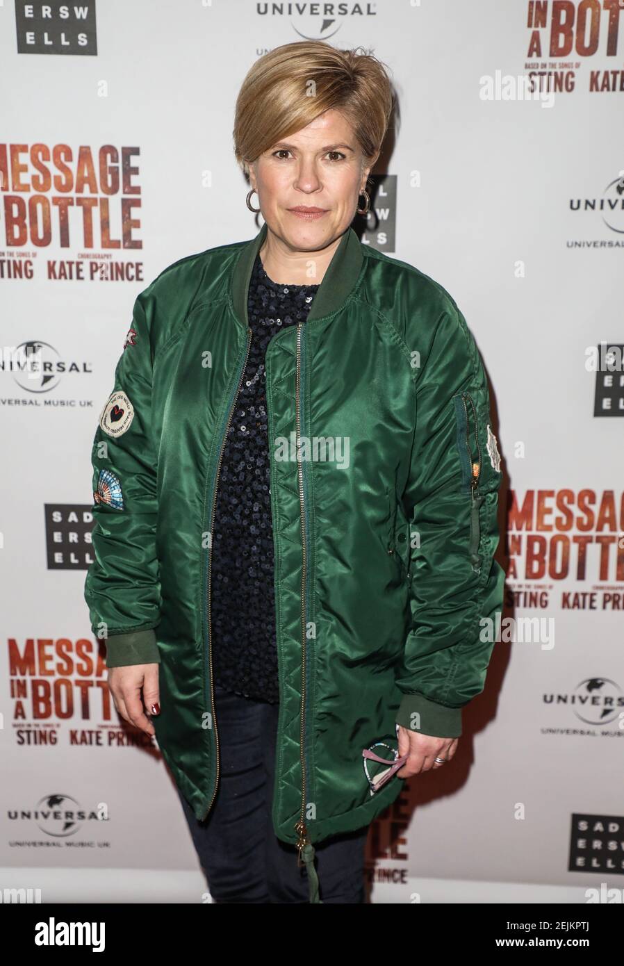 Emma B (Emma Louise Boughton) attending a press night for Message in a ...
