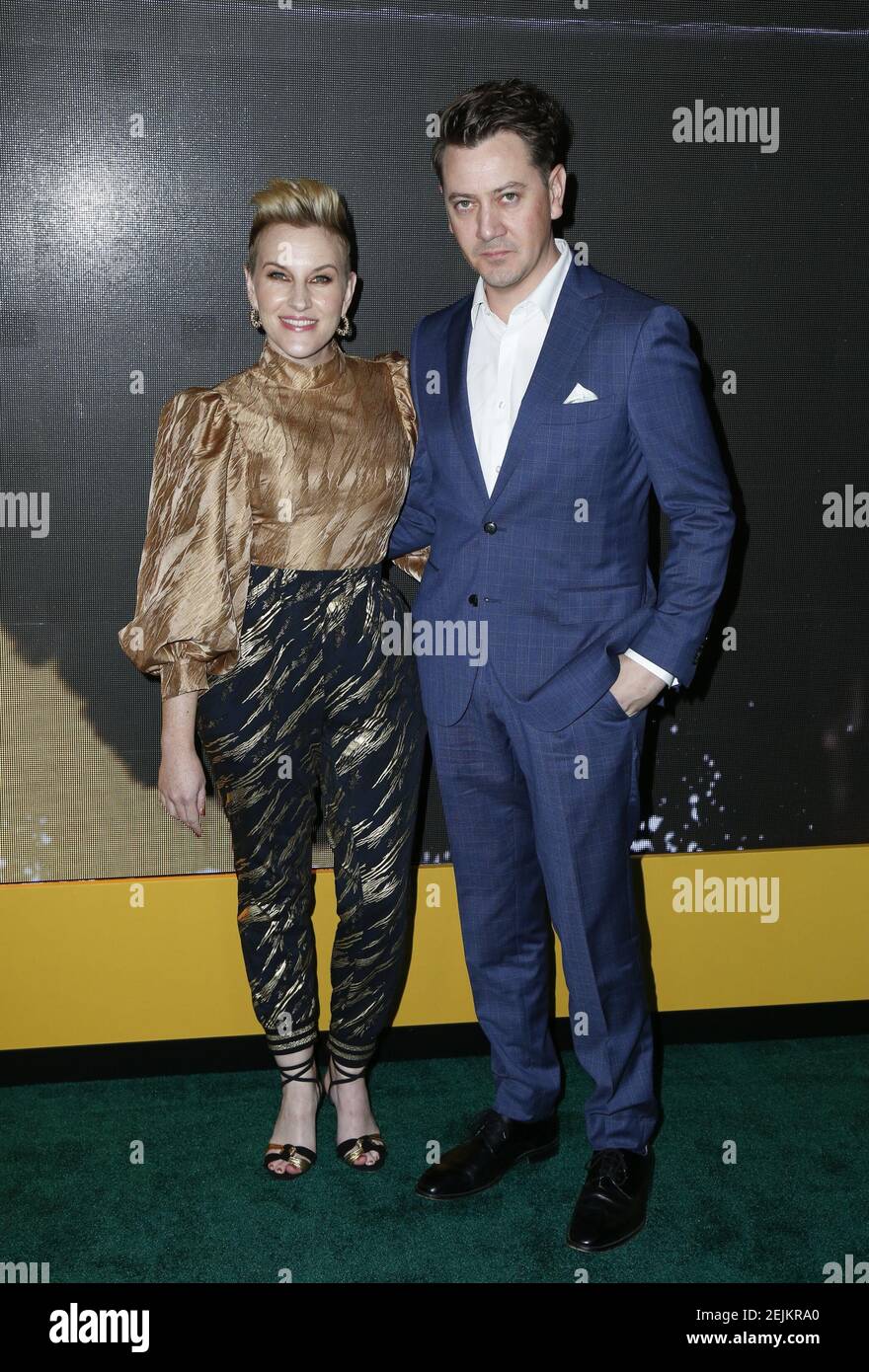 Kate Mulvany, Hamish Michael walking the red carpet at the Premiere of ...