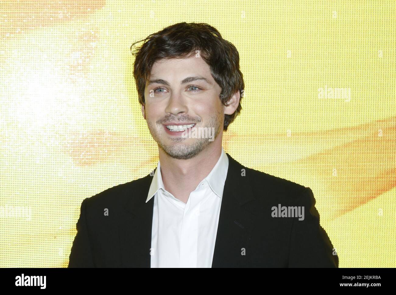 Logan Lerman walking the red carpet at the Premiere of Amazon Prime ...
