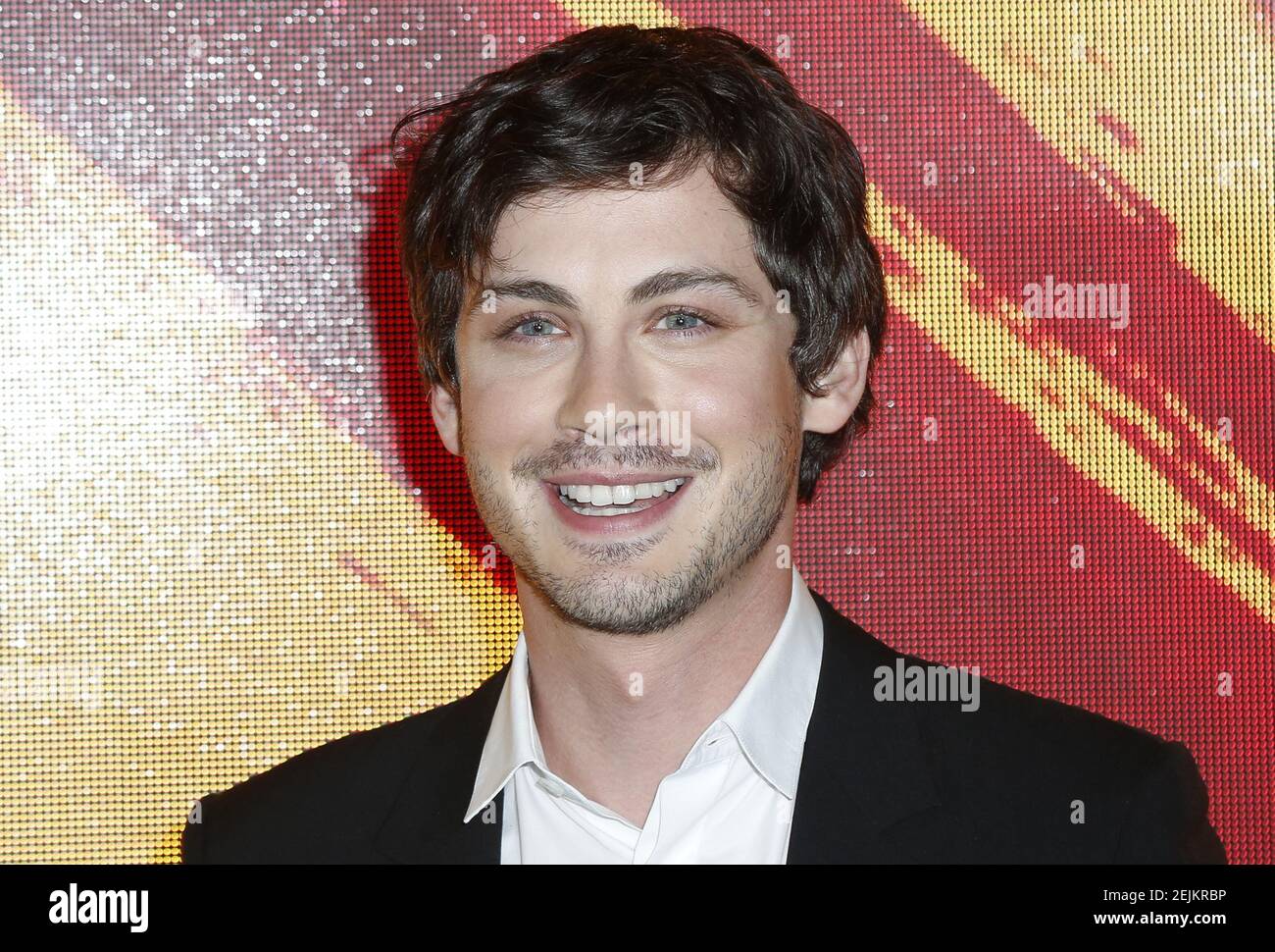 Logan Lerman walking the red carpet at the Premiere of Amazon Prime ...