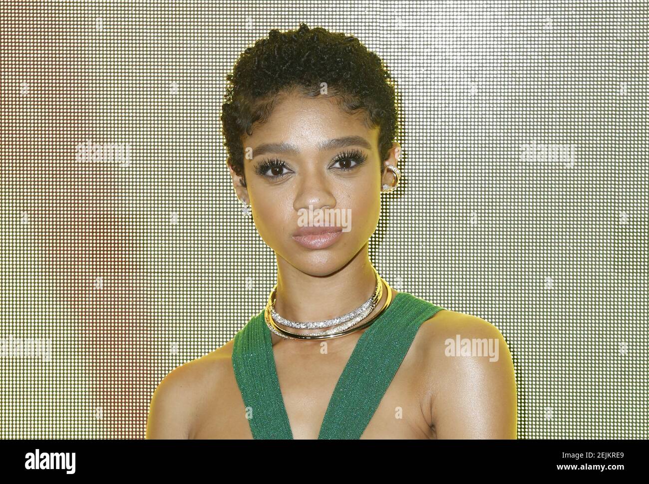 Tiffany Boone walking the red carpet at the Premiere of Amazon Prime ...