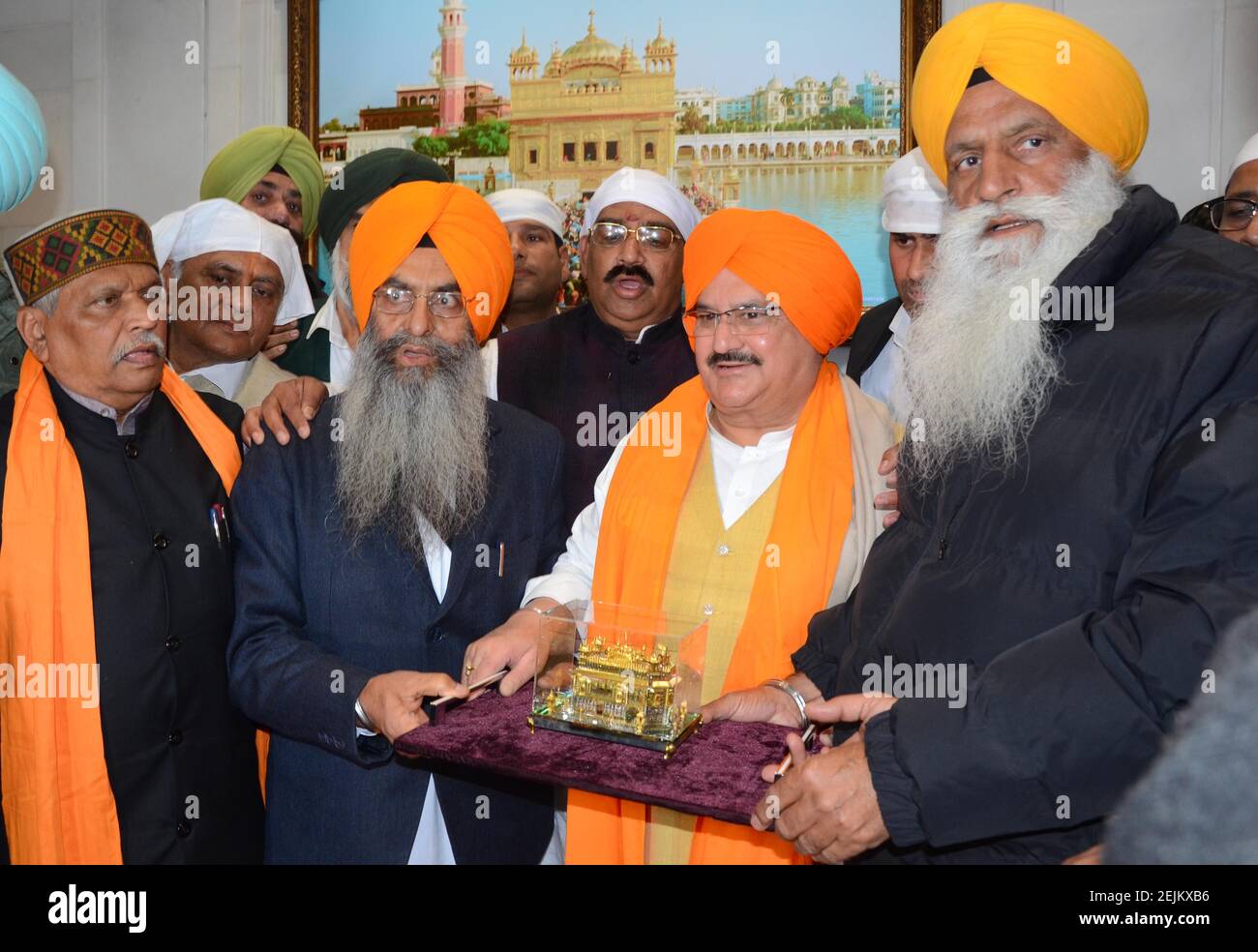 AMRITSAR, INDIA - FEBRUARY 20: BJP president Jagat Prakash Nadda being ...