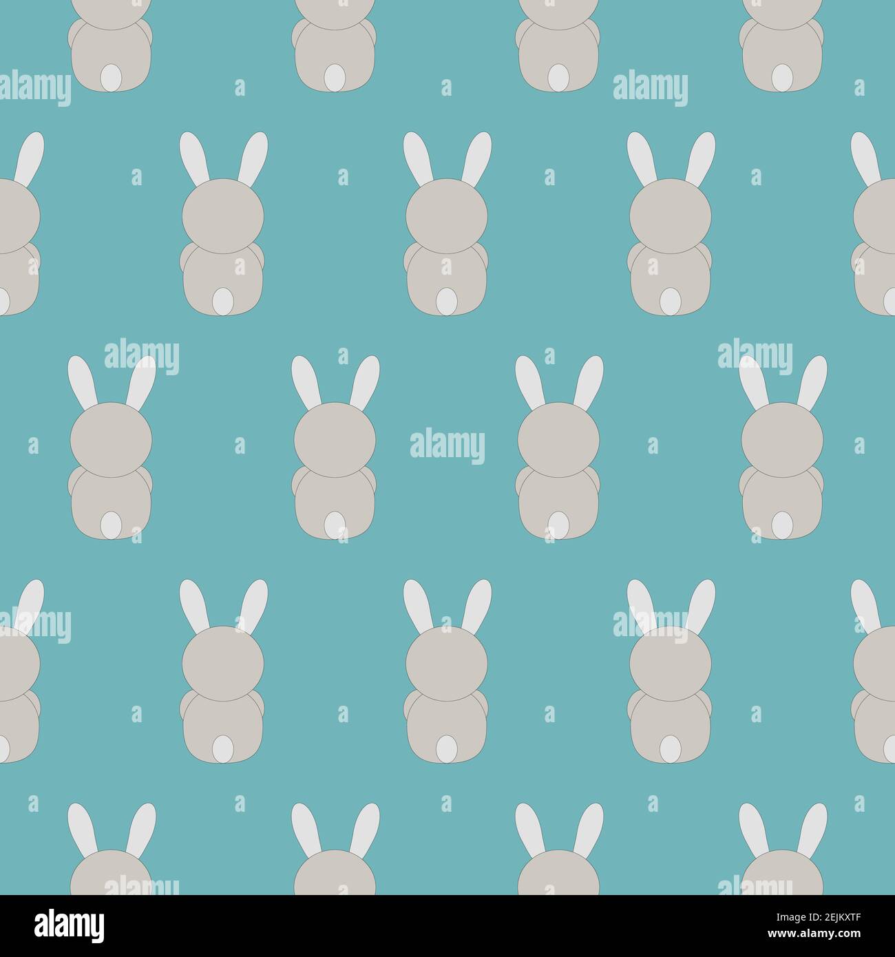 Rabbit from behind Stock Vector Images - Alamy