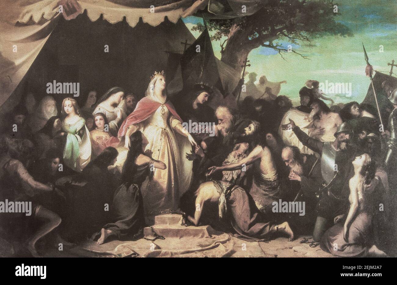 Catholic Monarchs Of Spain Conquered The City High Resolution Stock ...