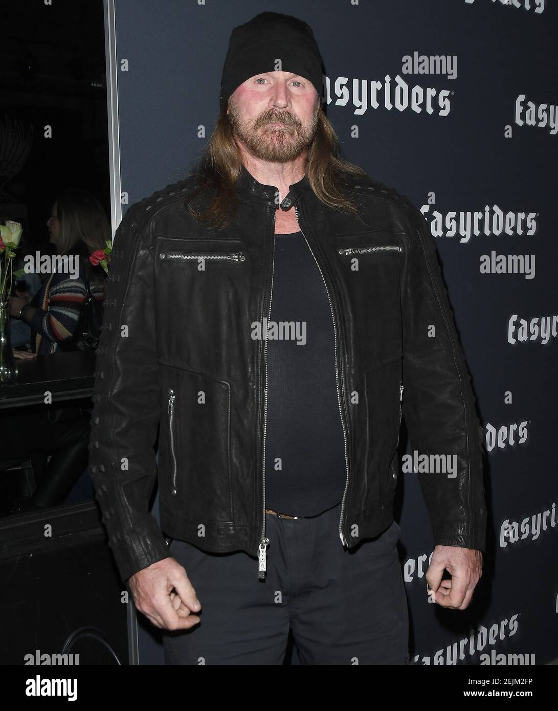 Rusty Coones arrives at the EASYRIDERS Magazine 50th Anniversary held ...