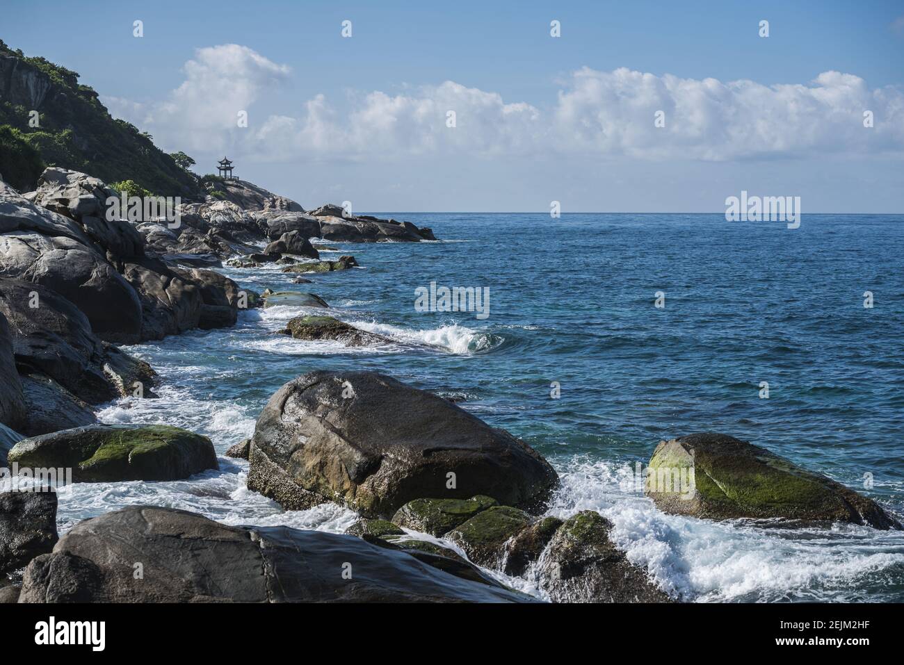 Hainan,CHINA-Scenic buildings on Wuzhizhou island, Sanya, Hainan, China ...