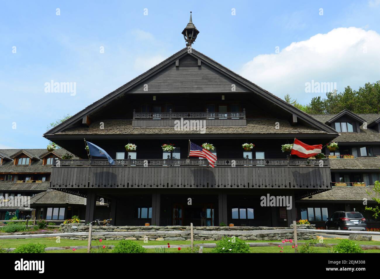 Trapp Family Lodge, Stowe, Vermont, USA. Trapp Family Lodge is an ...