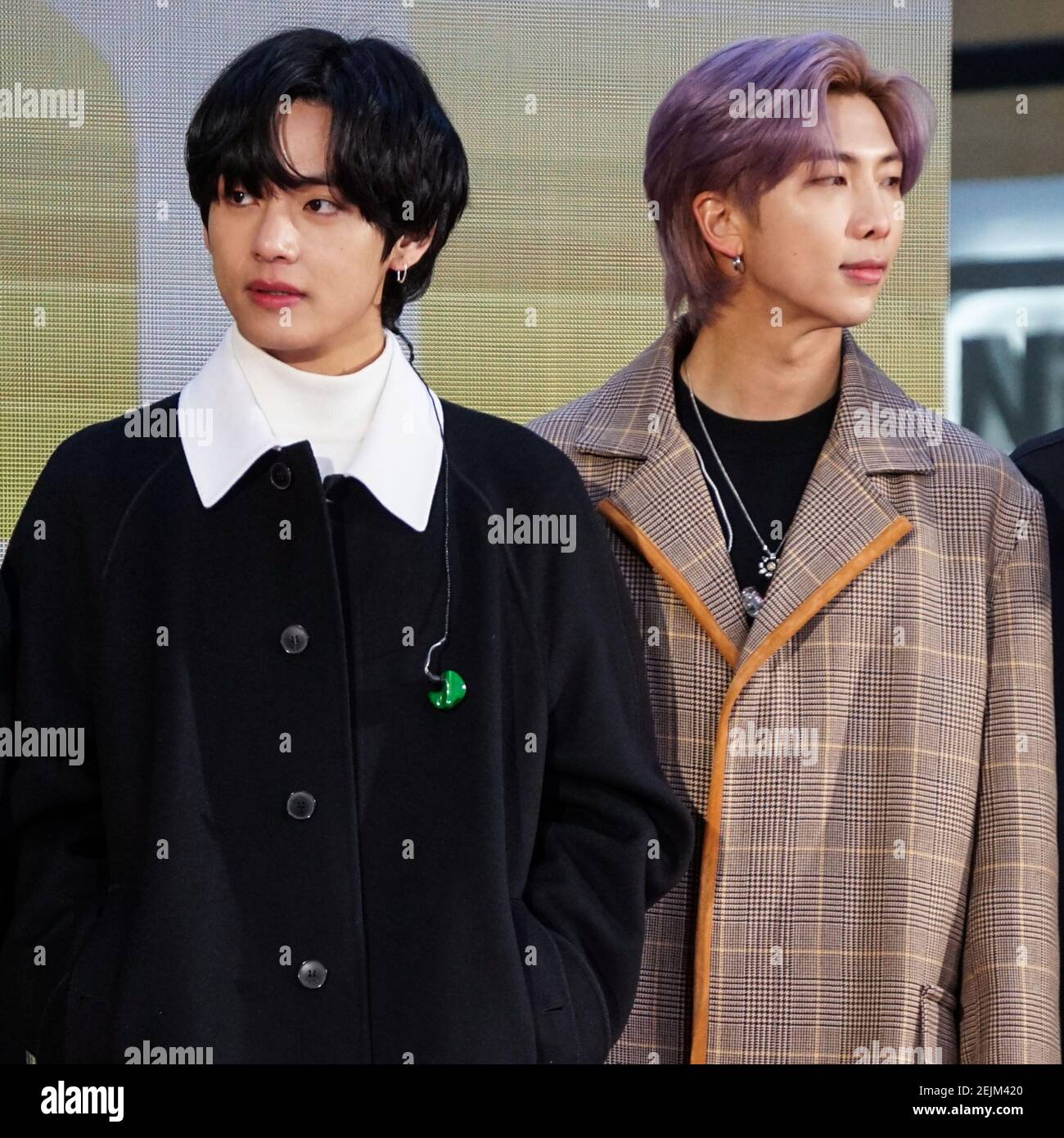 MANHATTAN, NEW YORK CITY, NEW YORK, USA - FEBRUARY 21: K-Pop Band BTS ...