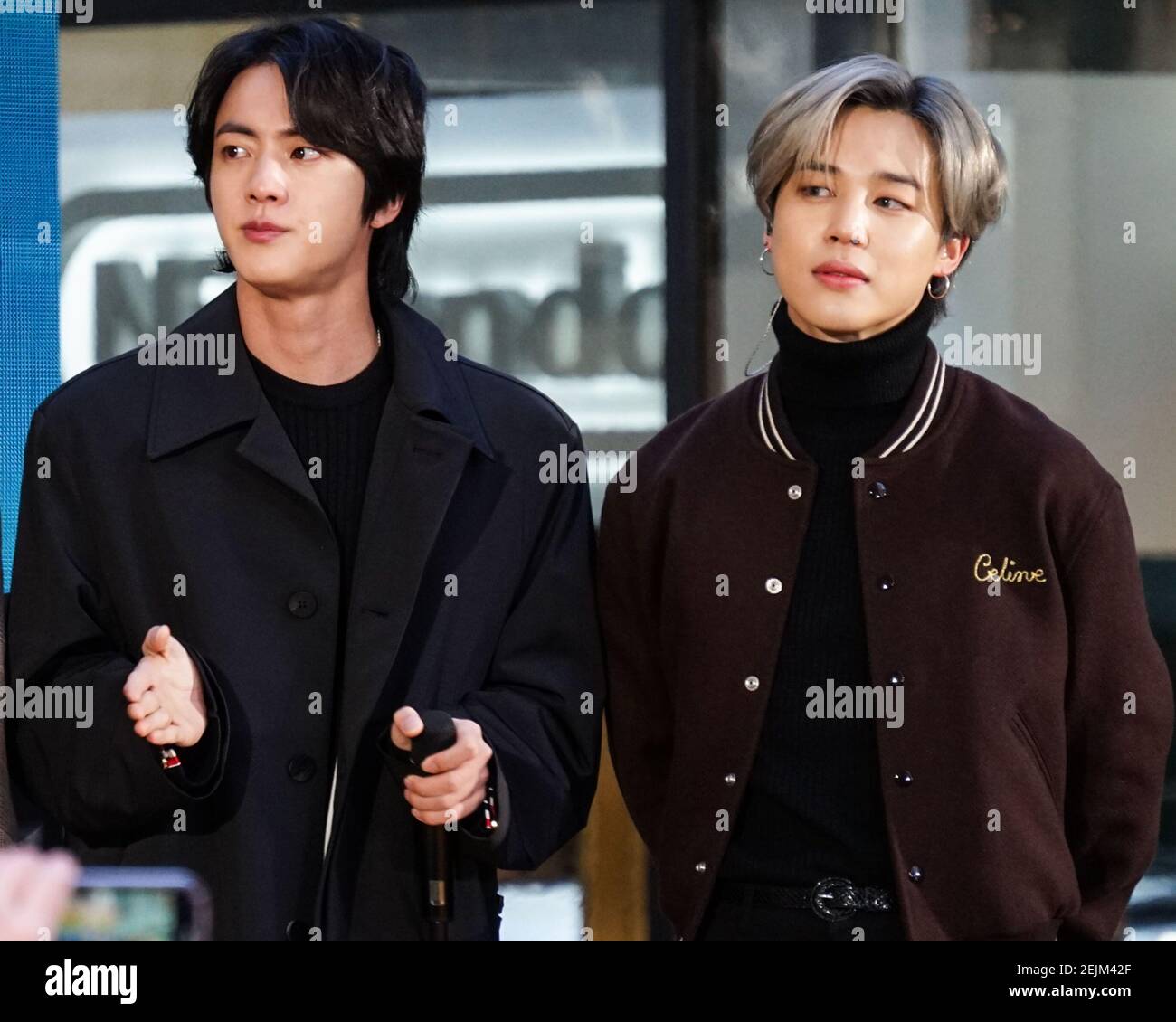 MANHATTAN, NEW YORK CITY, NEW YORK, USA - FEBRUARY 21: K-Pop Band BTS ...