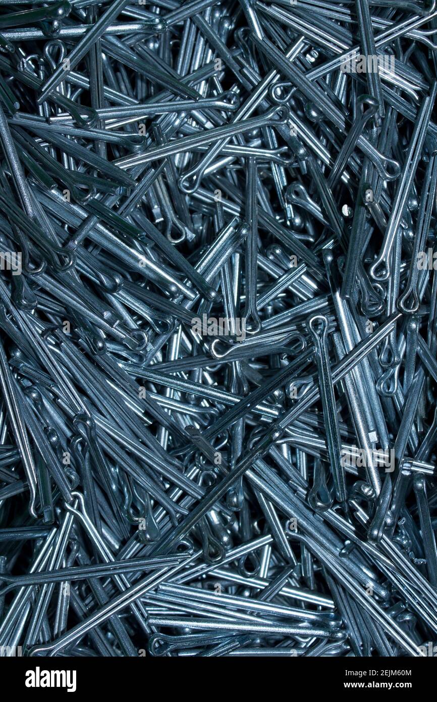 Cotter pin to ensure the bolt and other connections Stock Photo - Alamy