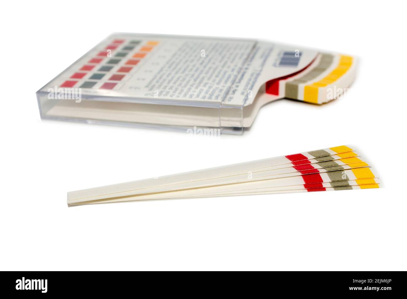 Isolated pH indicator paper on white background Stock Photo - Alamy