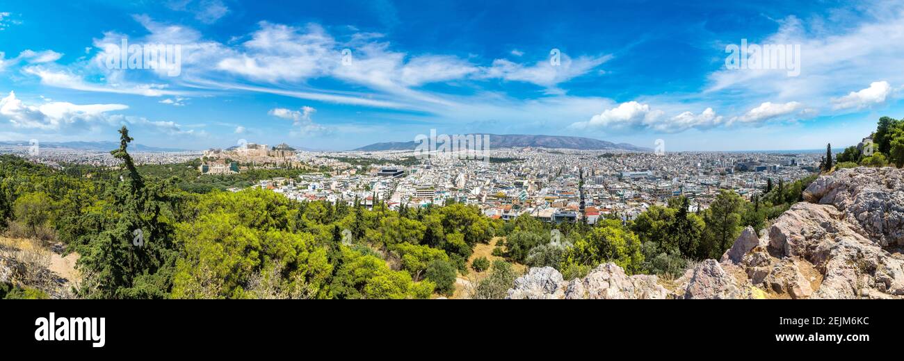Acropolis in a beautiful summer day in Athens, Greece Stock Photo - Alamy
