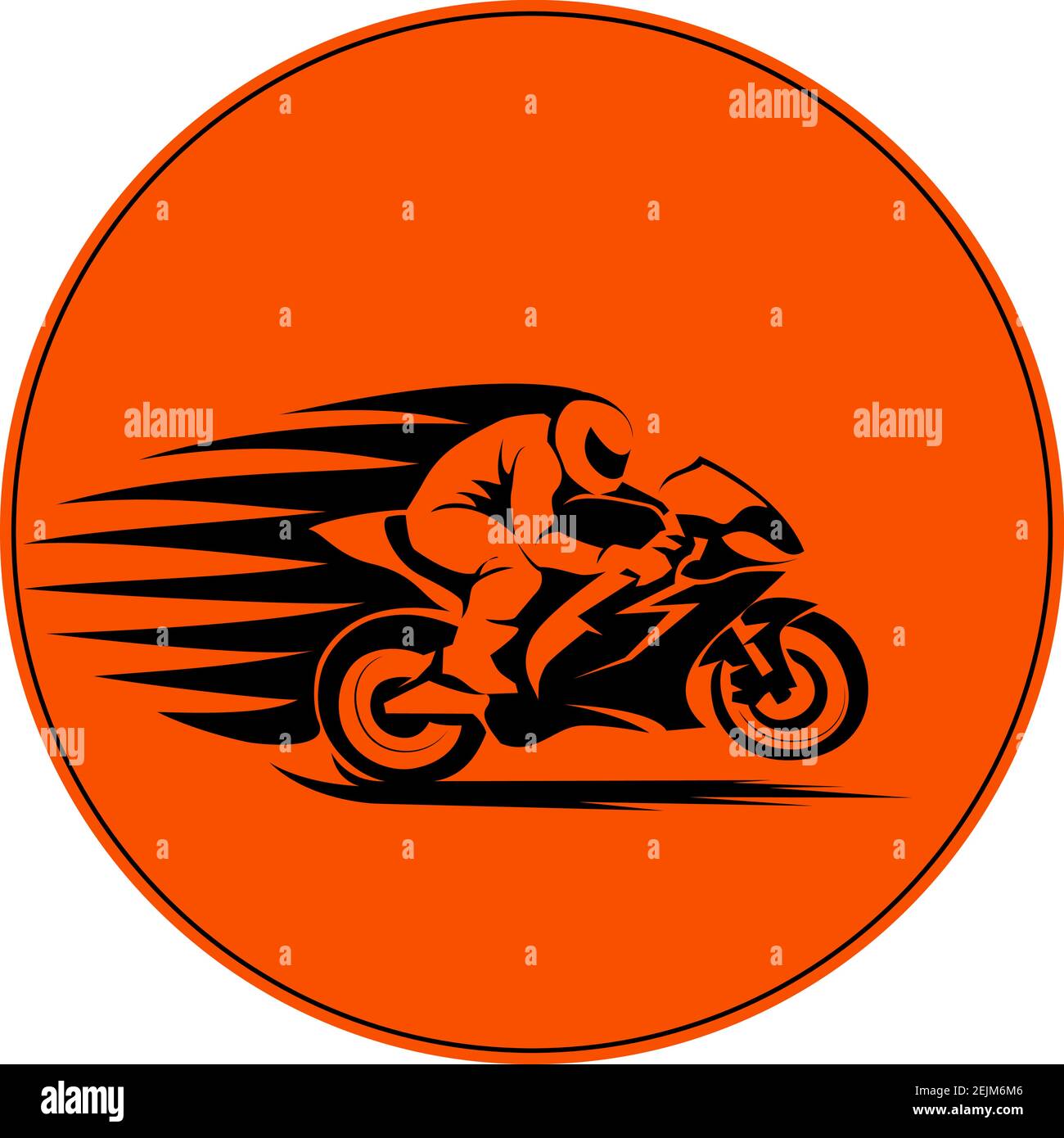 Vector illustration of motorcycle racer on sportbike Stock Vector Image ...