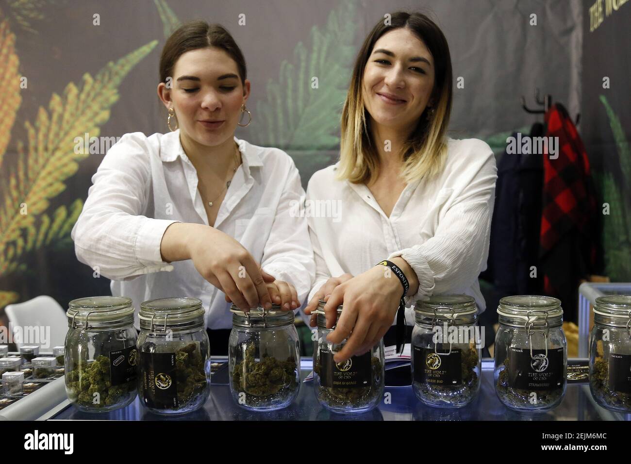 Dried Marijuana Rome February 21st 2020. Hemp Fair Canapa Mundi Rome ...