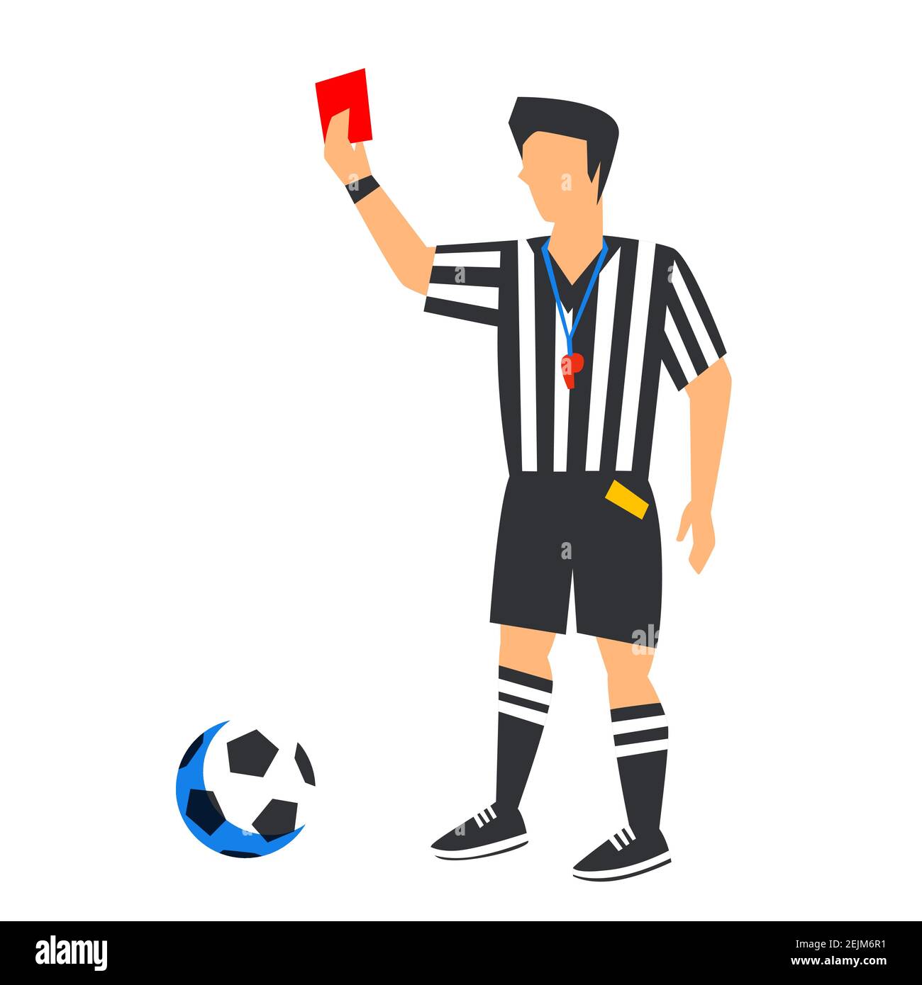 Action referee football booking Stock Vector Images - Alamy