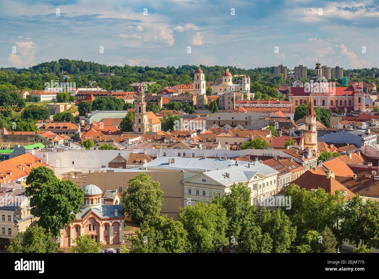 Vilnius cityscape in a beautiful summer day, Lithuania Stock Photo - Alamy