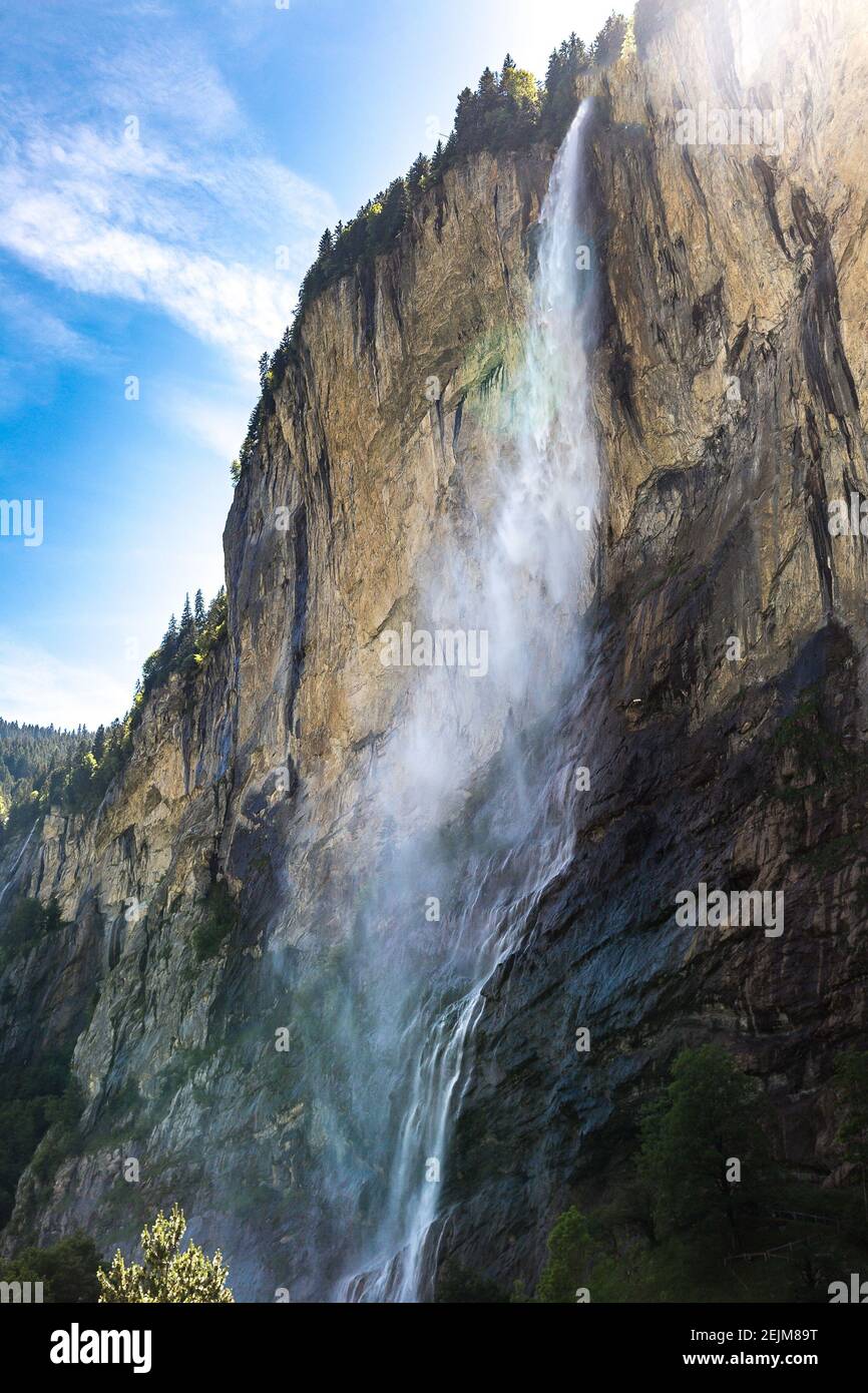 Staubbach waterfalls hi-res stock photography and images - Alamy