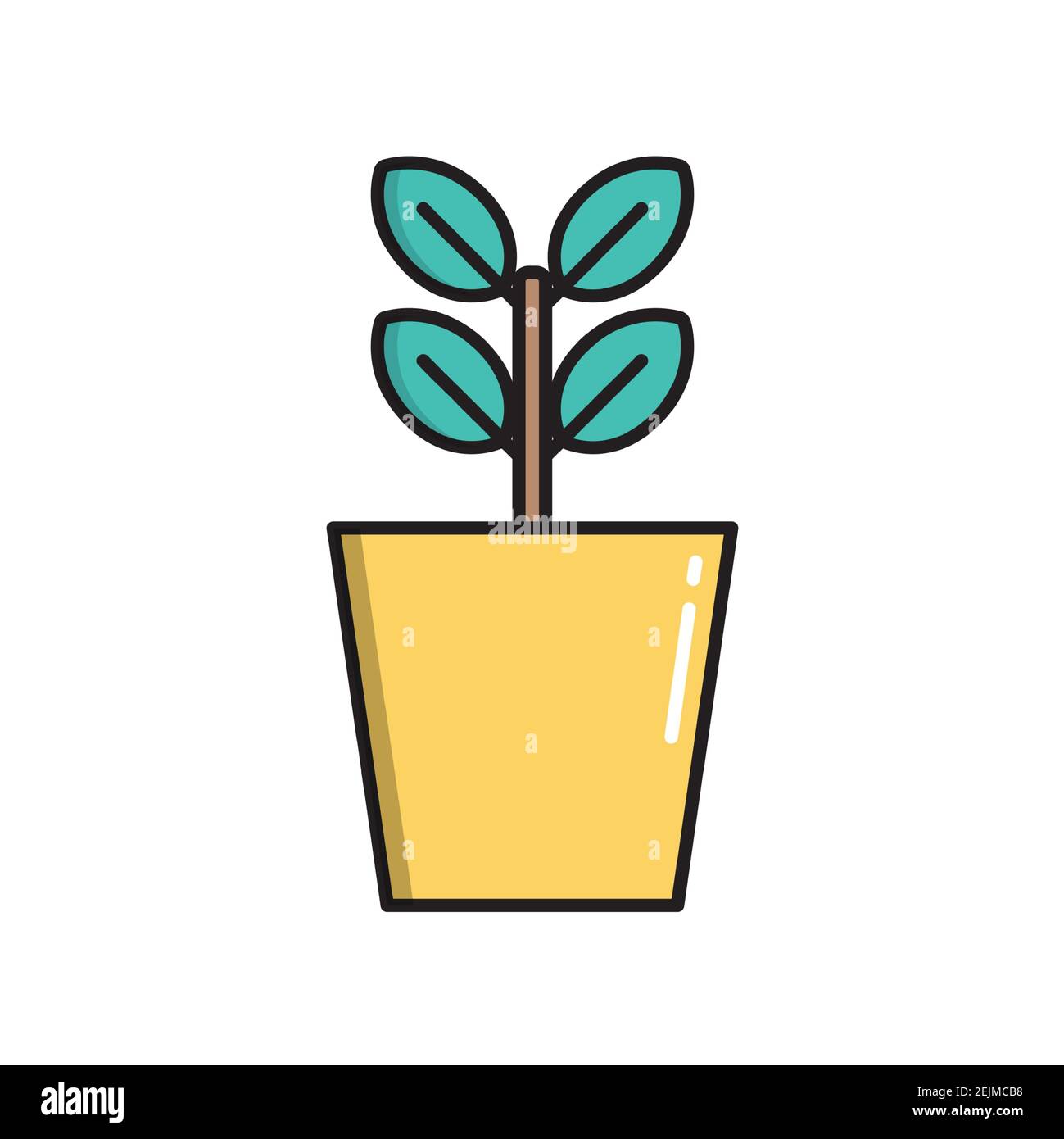 Pot icon for apps Cut Out Stock Images & Pictures - Alamy