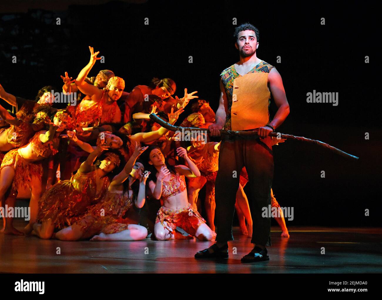 Luke Brady in a scene from 'Prince of Egypt' play at the Dominion ...