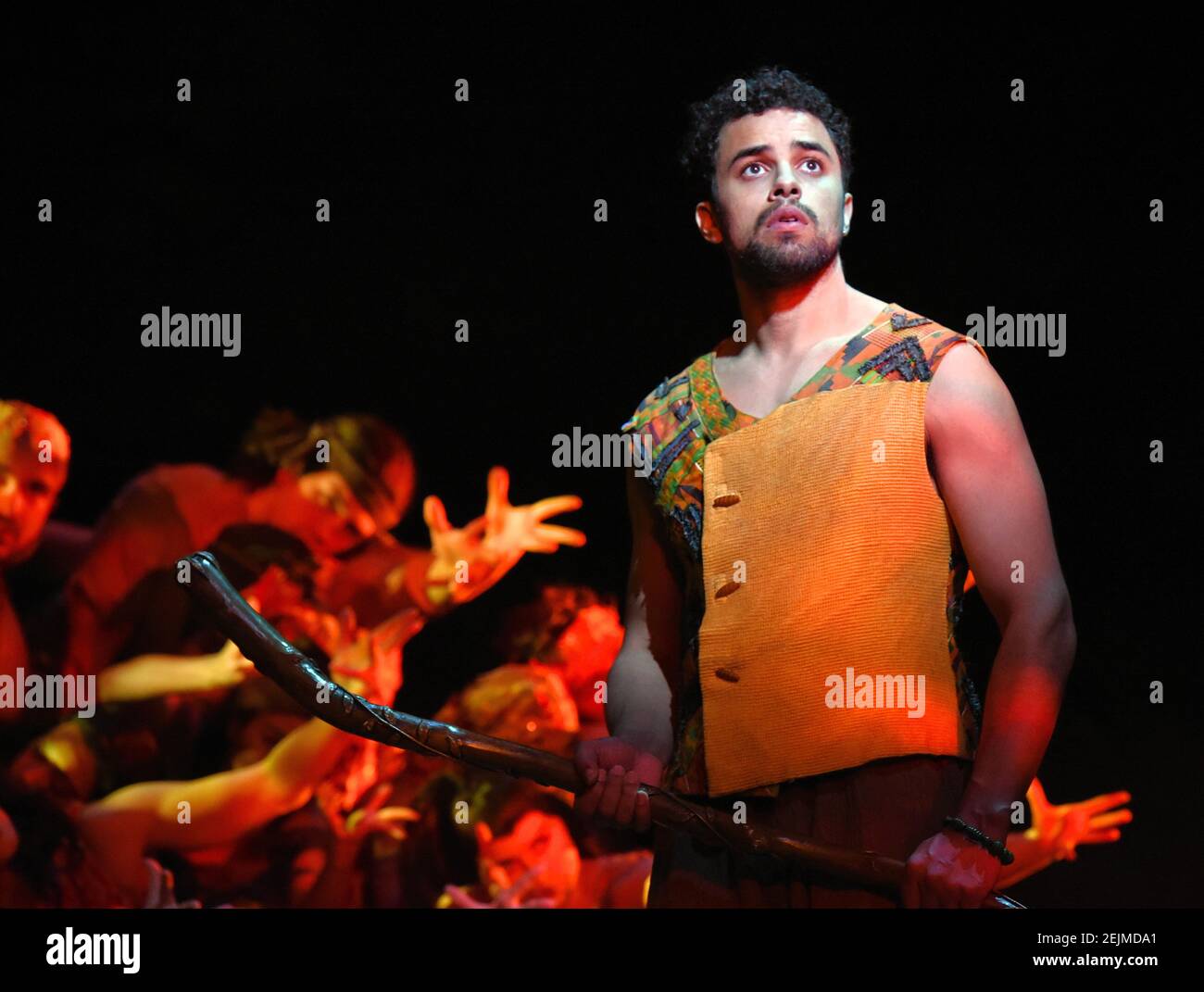 Luke Brady in a scene from 'Prince of Egypt' play at the Dominion ...