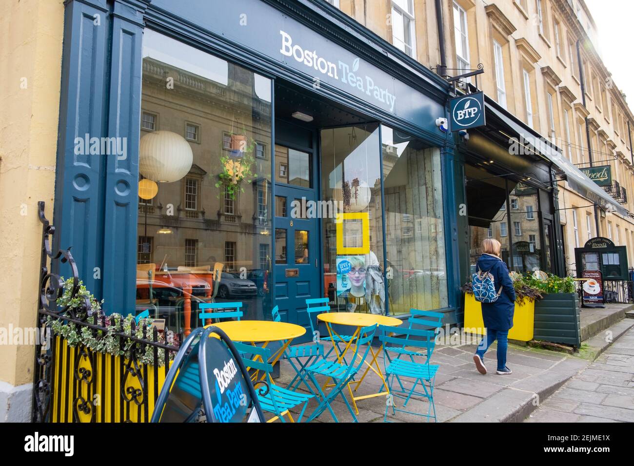 Boston tea party cafe, bath, somerset, uk Stock Photo - Alamy