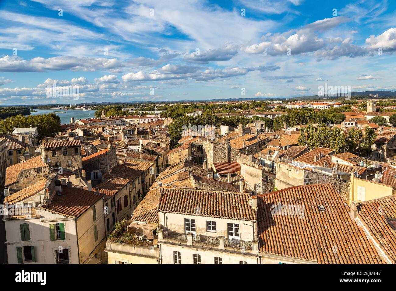 Aerial panoramic view arles hi-res stock photography and images - Alamy