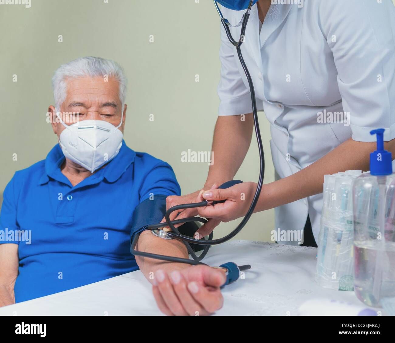 Blood Test Elderly High Resolution Stock Photography and Images - Alamy