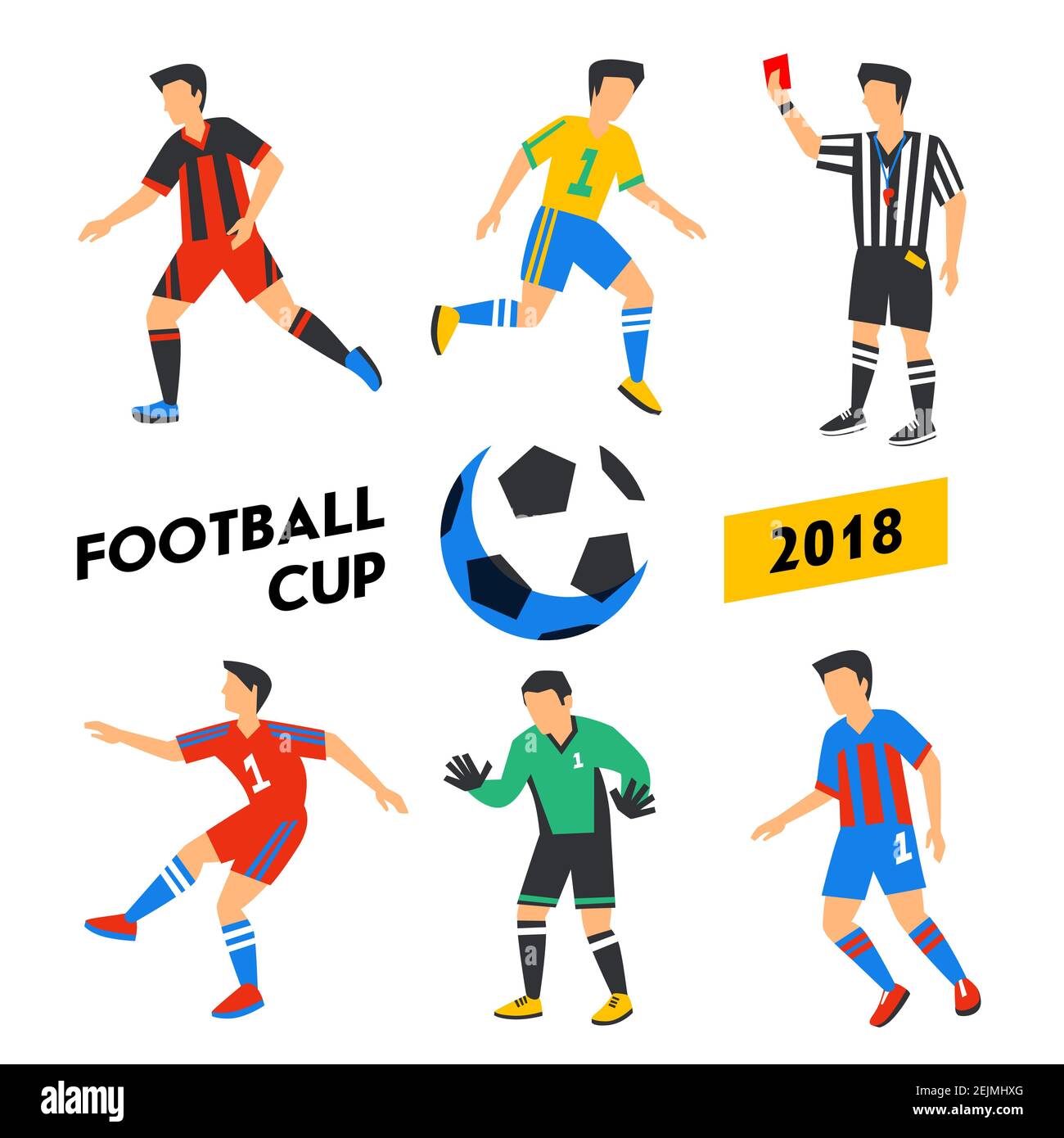 Group half left right football Cut Out Stock Images & Pictures - Alamy