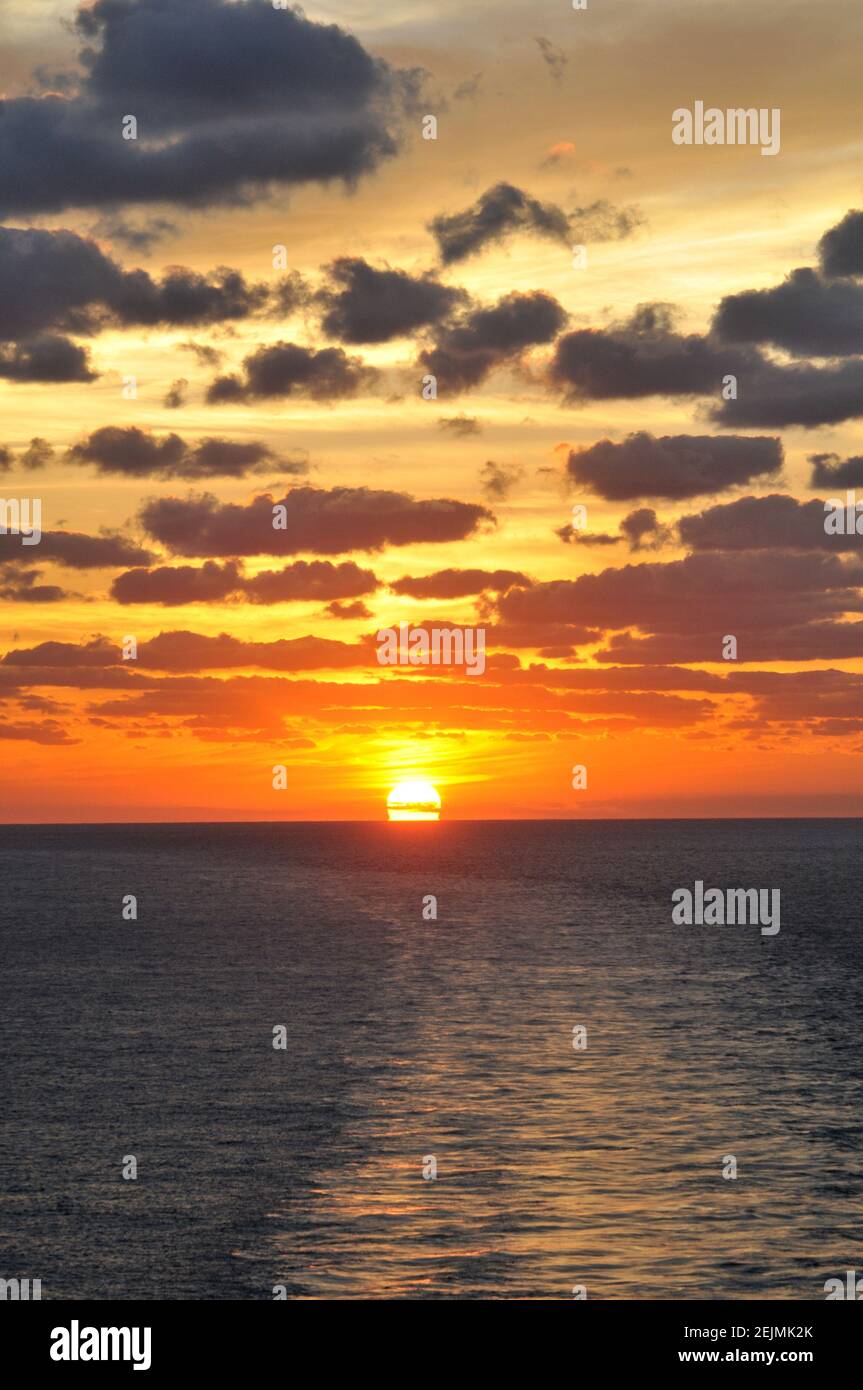 Sunrise sunset seen from cruise hi-res stock photography and images - Alamy