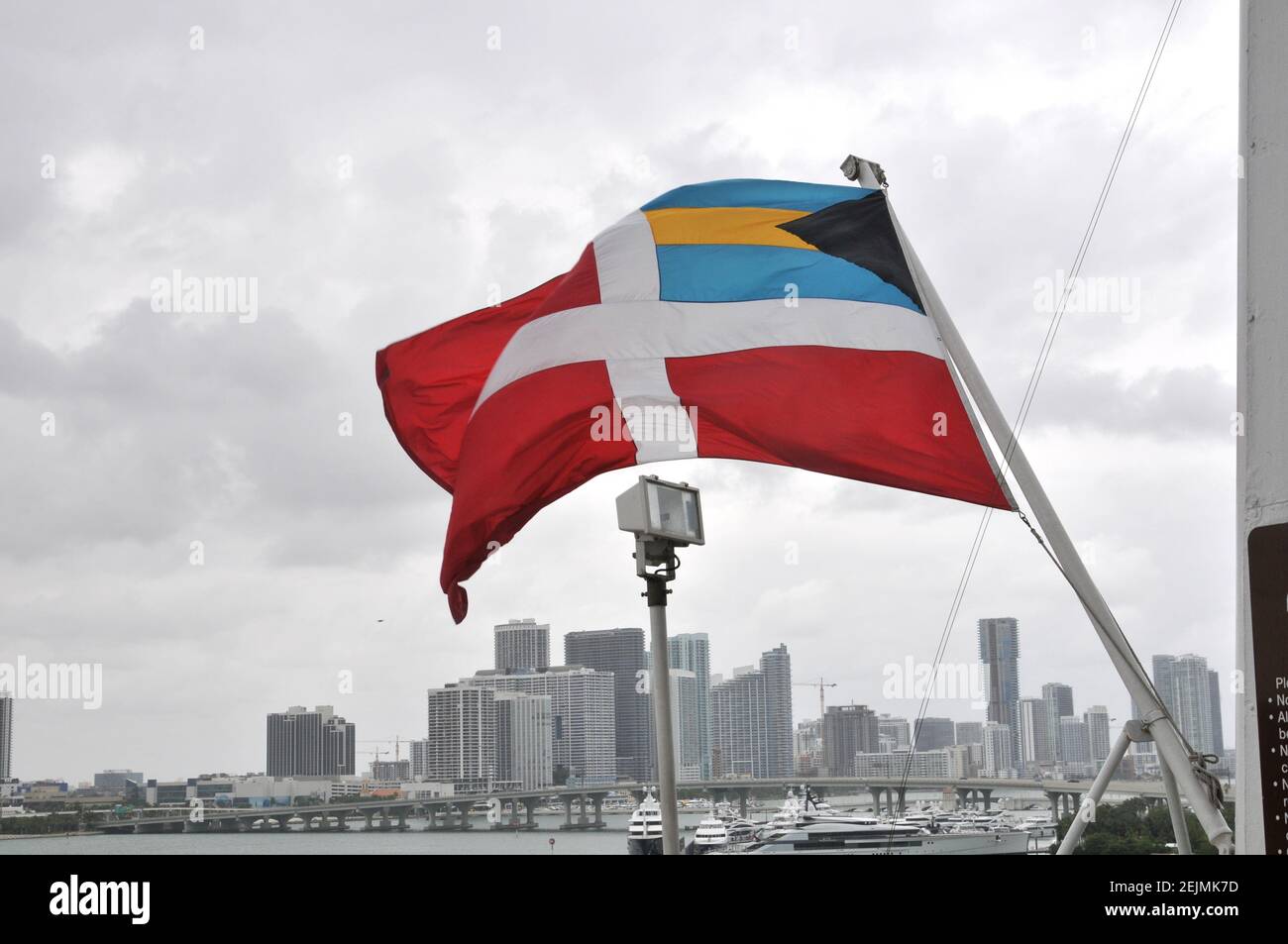 Miami city flag hi-res stock photography and images - Alamy