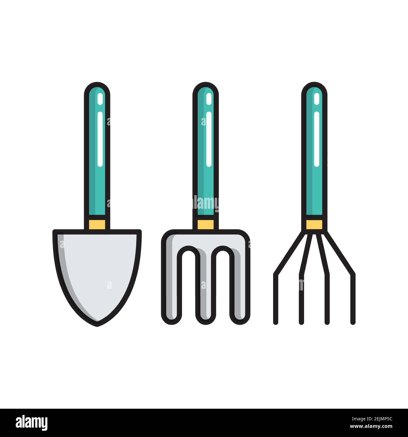 Gardener spade in garden Stock Vector Images - Alamy