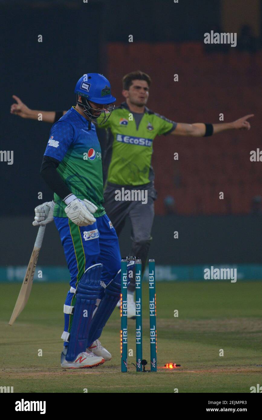 A view of T20 cricket match during the third match between Multan ...
