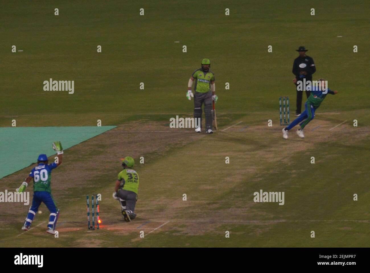A view of T20 cricket match during the third match between Multan ...