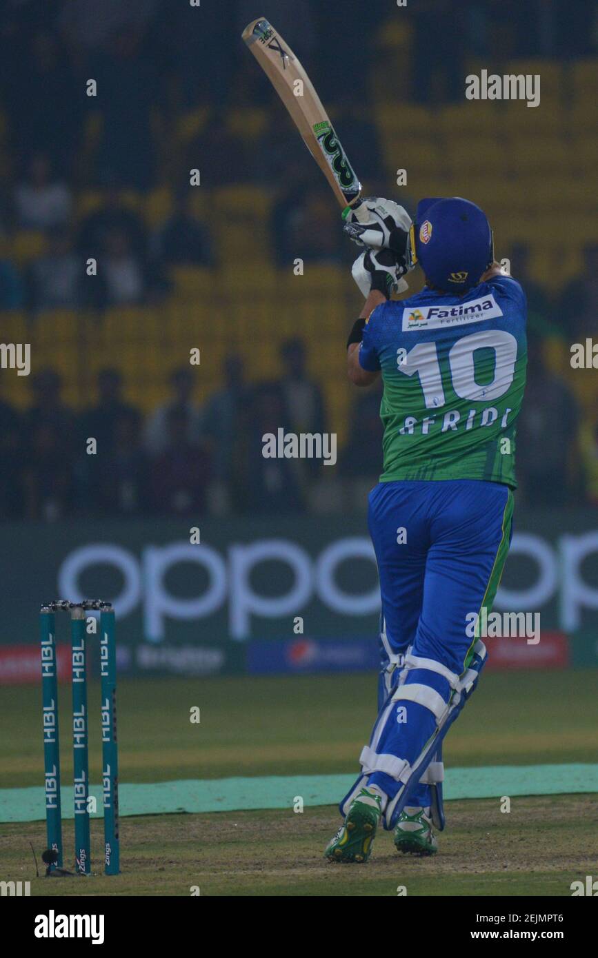 A view of T20 cricket match during the third match between Multan ...