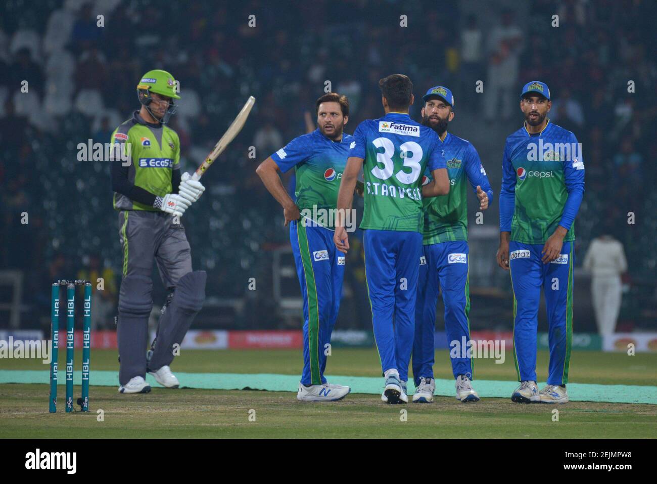 A view of T20 cricket match during the third match between Multan ...