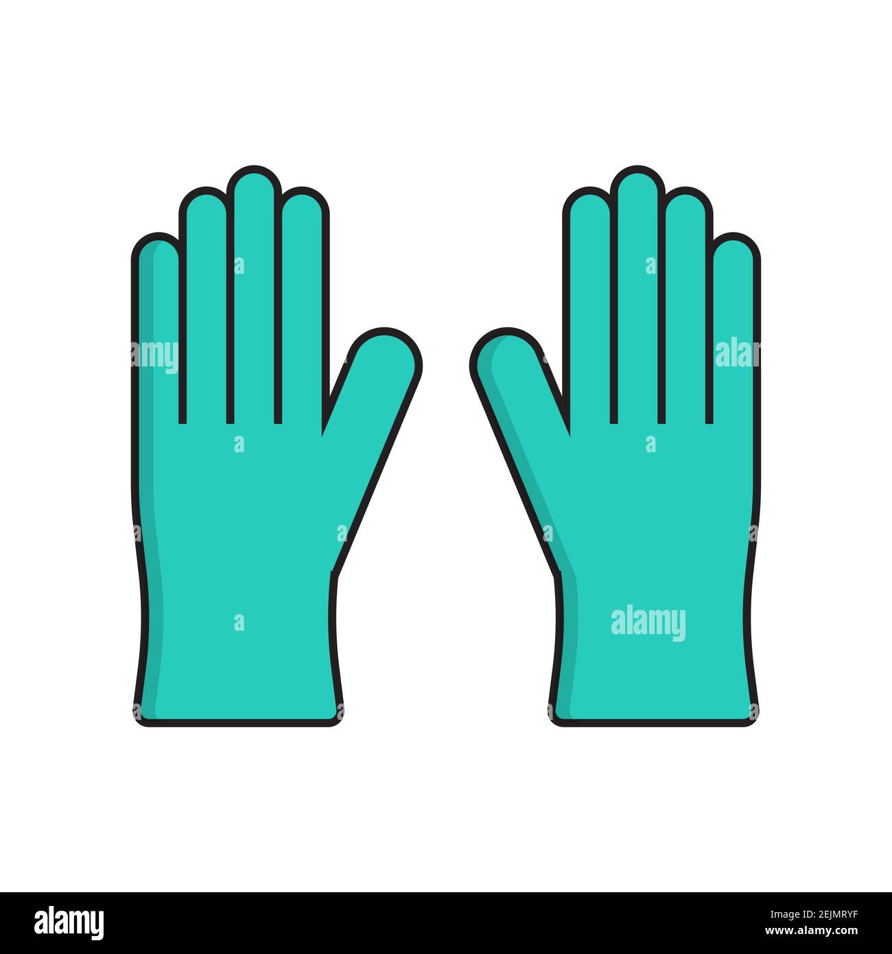 Nitrile gloves Stock Vector Images - Alamy
