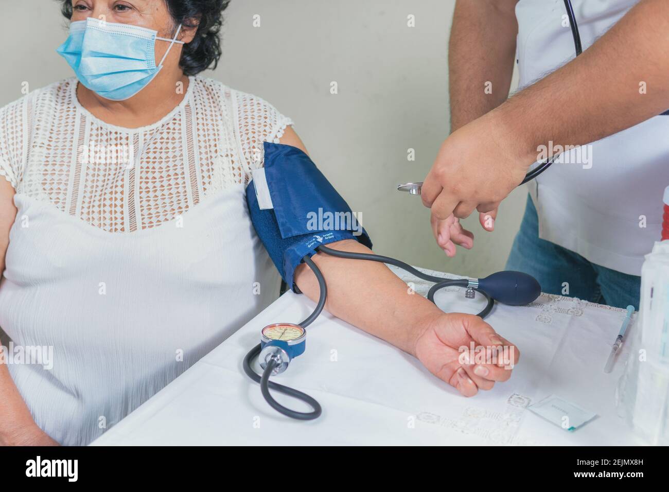 Blood pressure check hi-res stock photography and images - Alamy