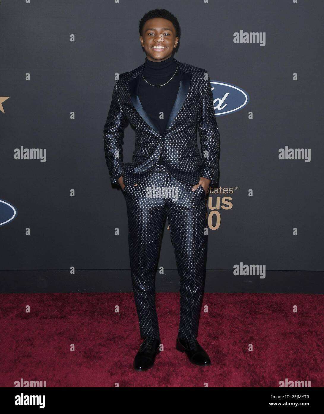 Caleel Harris arrives at the 51st NAACP Image Awards held at the Pasadena Civic Auditorium in ...