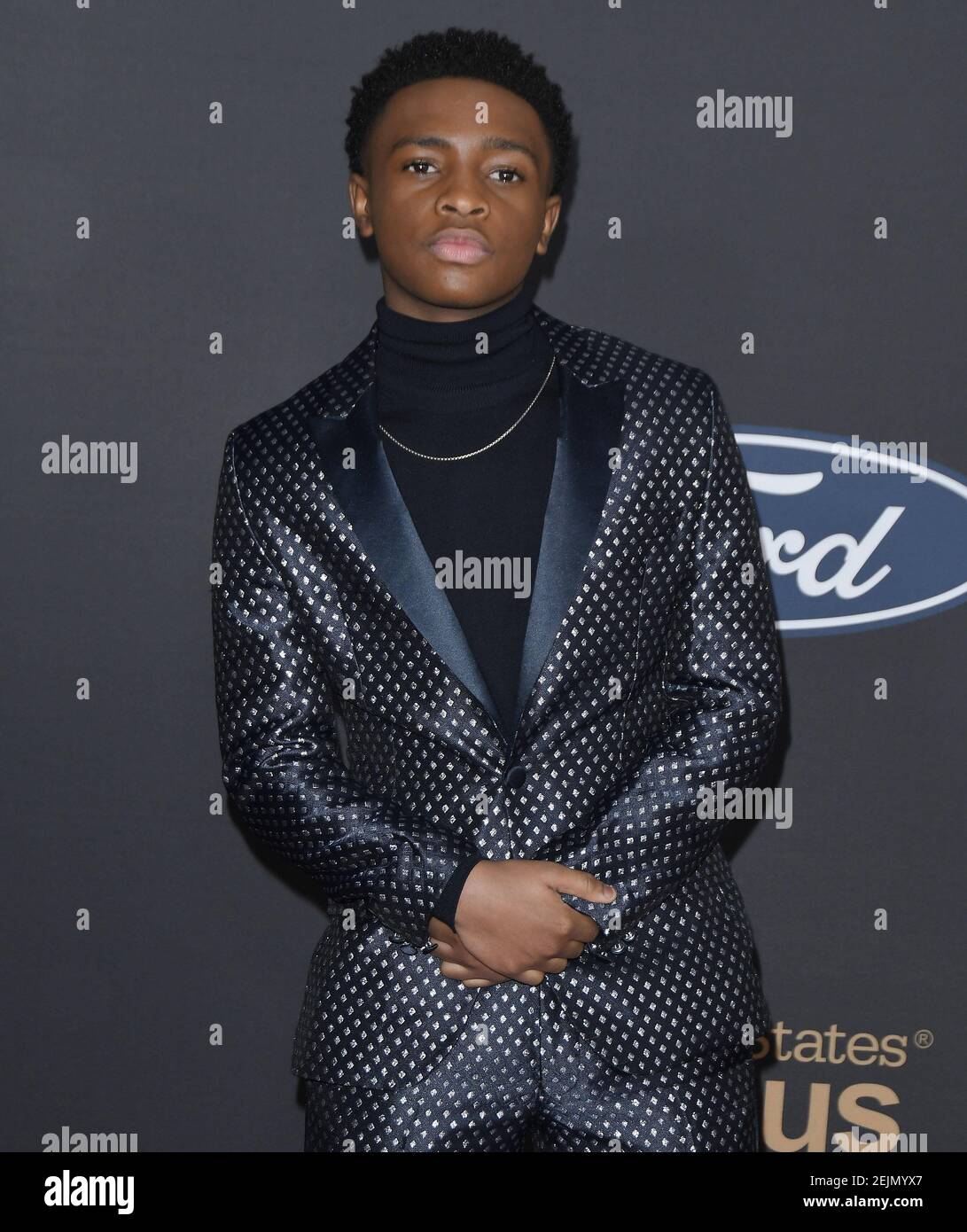 Caleel Harris arrives at the 51st NAACP Image Awards held at the Pasadena Civic Auditorium in ...