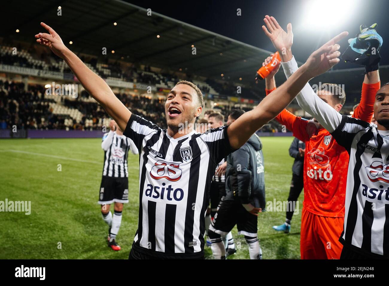 ALMELO , 23-02-2020 , Erve Asito Stadium , Season 2019 / 2020 , Dutch ...