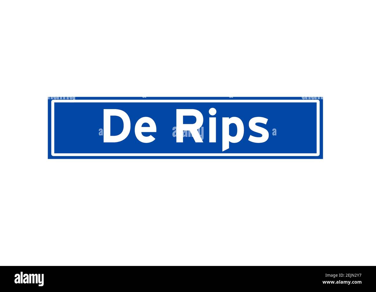 De Rips isolated Dutch place name sign. City sign from the Netherlands ...