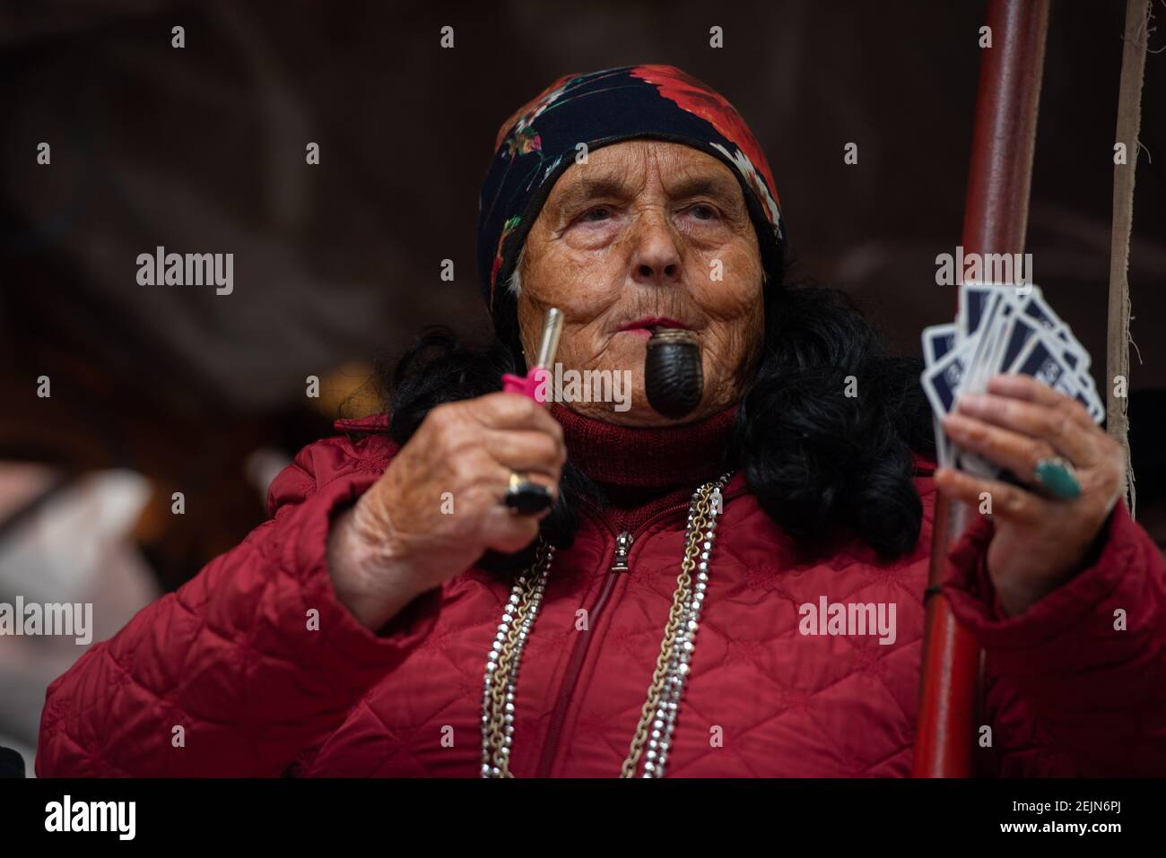 A man dressed as traditional ethnographic characters Gypsies from ...
