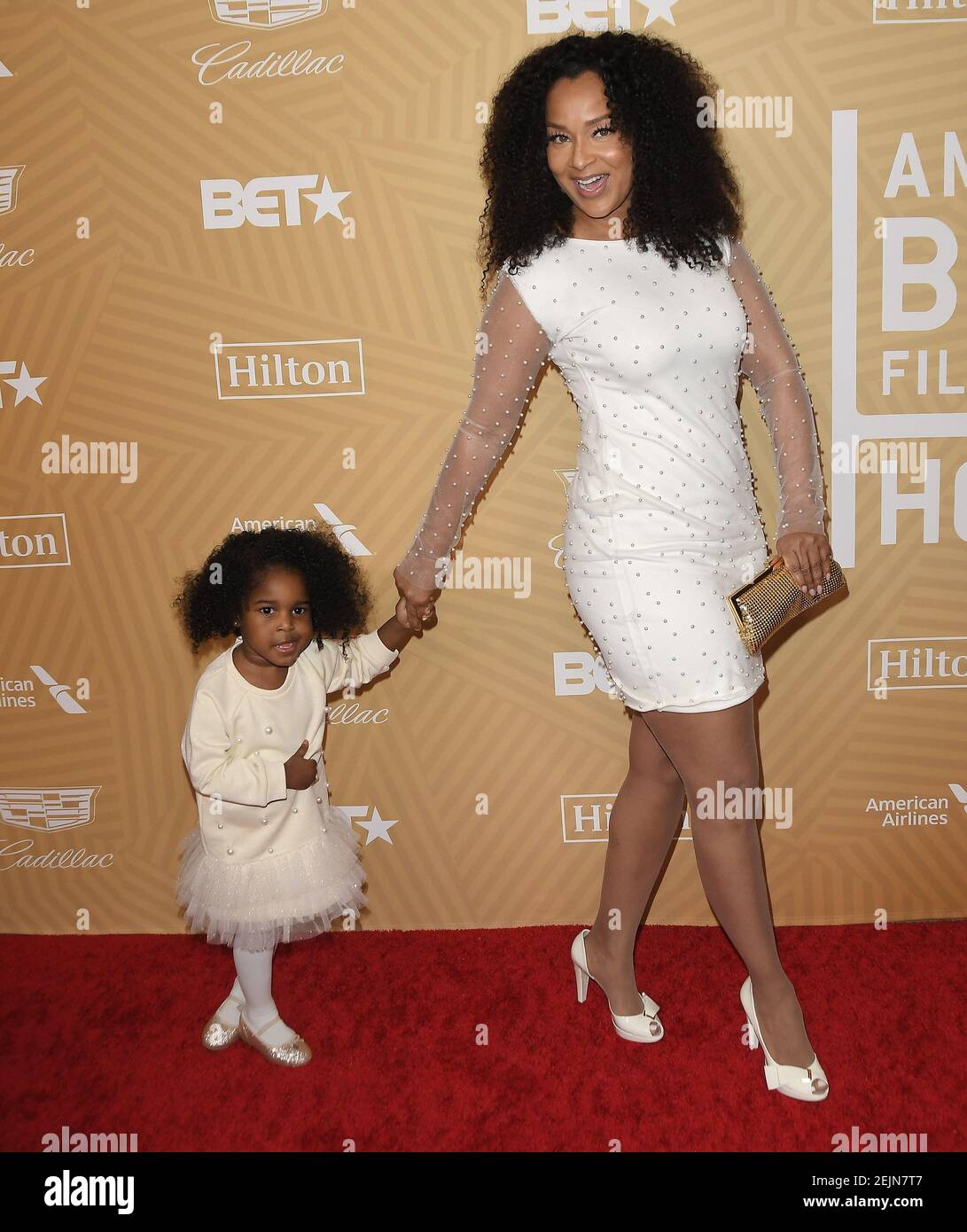 LisaRaye McCoy and Granddaughter at the American Black Film Festival ...