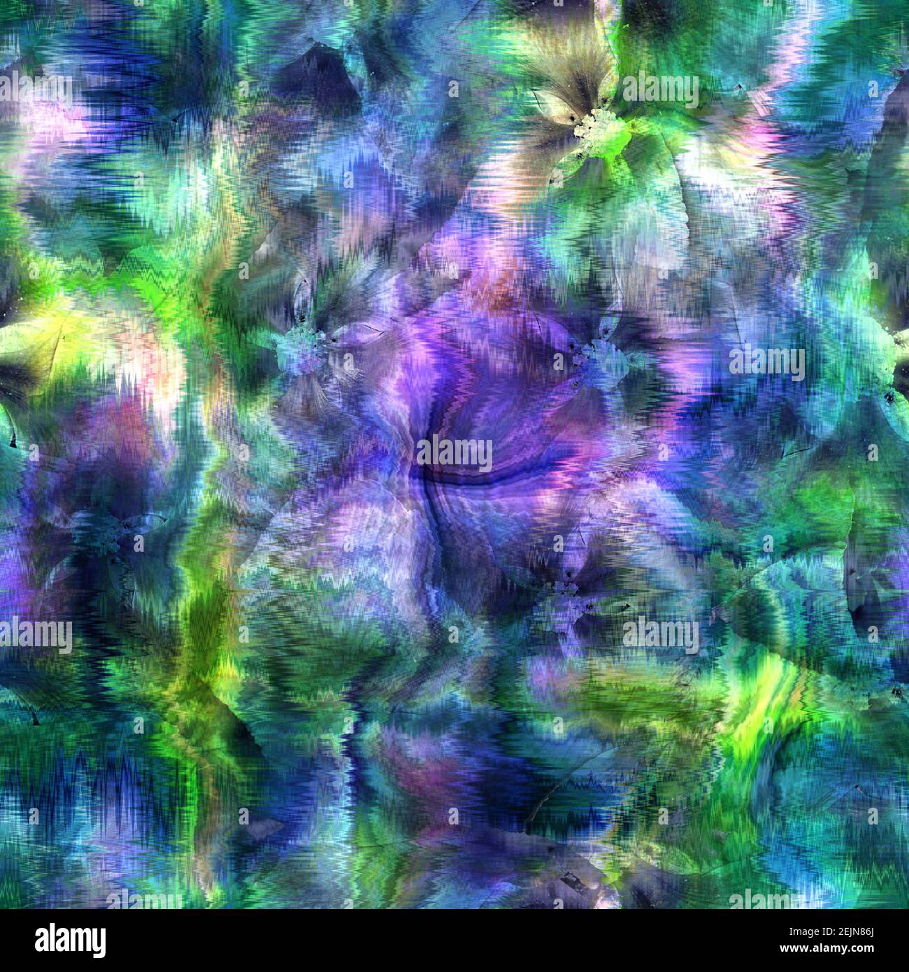 Seamless abstract color blobs with floral overlay Stock Photo - Alamy