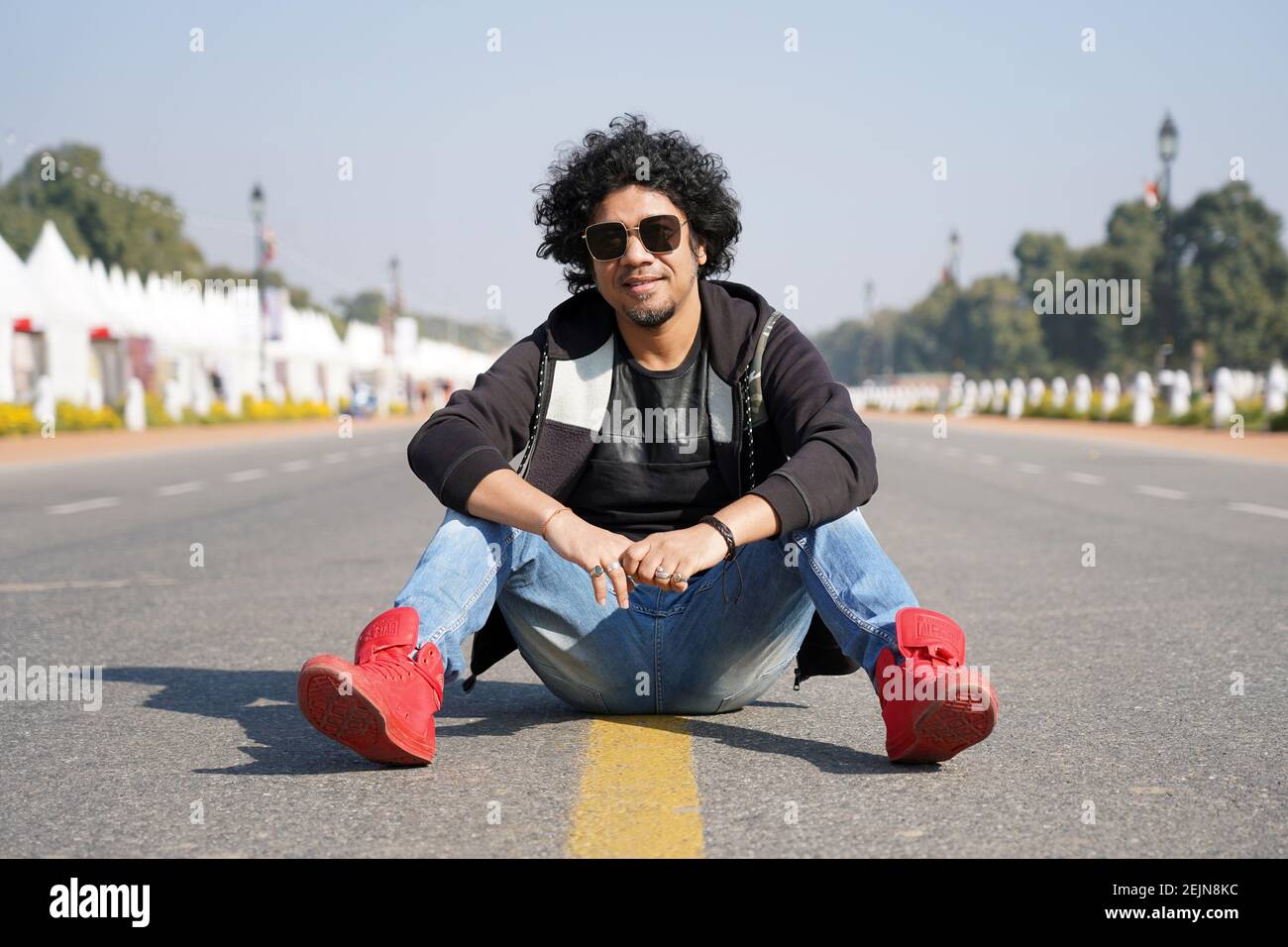 NEW DELHI, INDIA - FEBRUARY 13: Bollywood singer Papon poses during a ...
